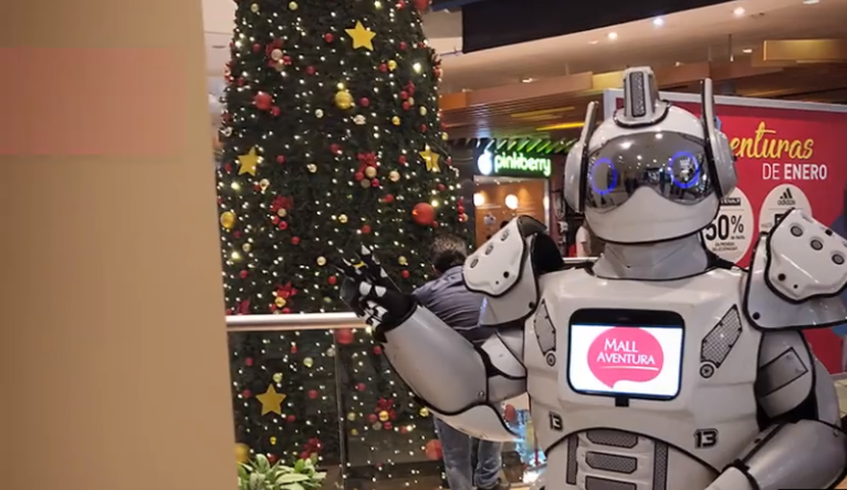 Willi, el robot anfitrión de Mall Aventura